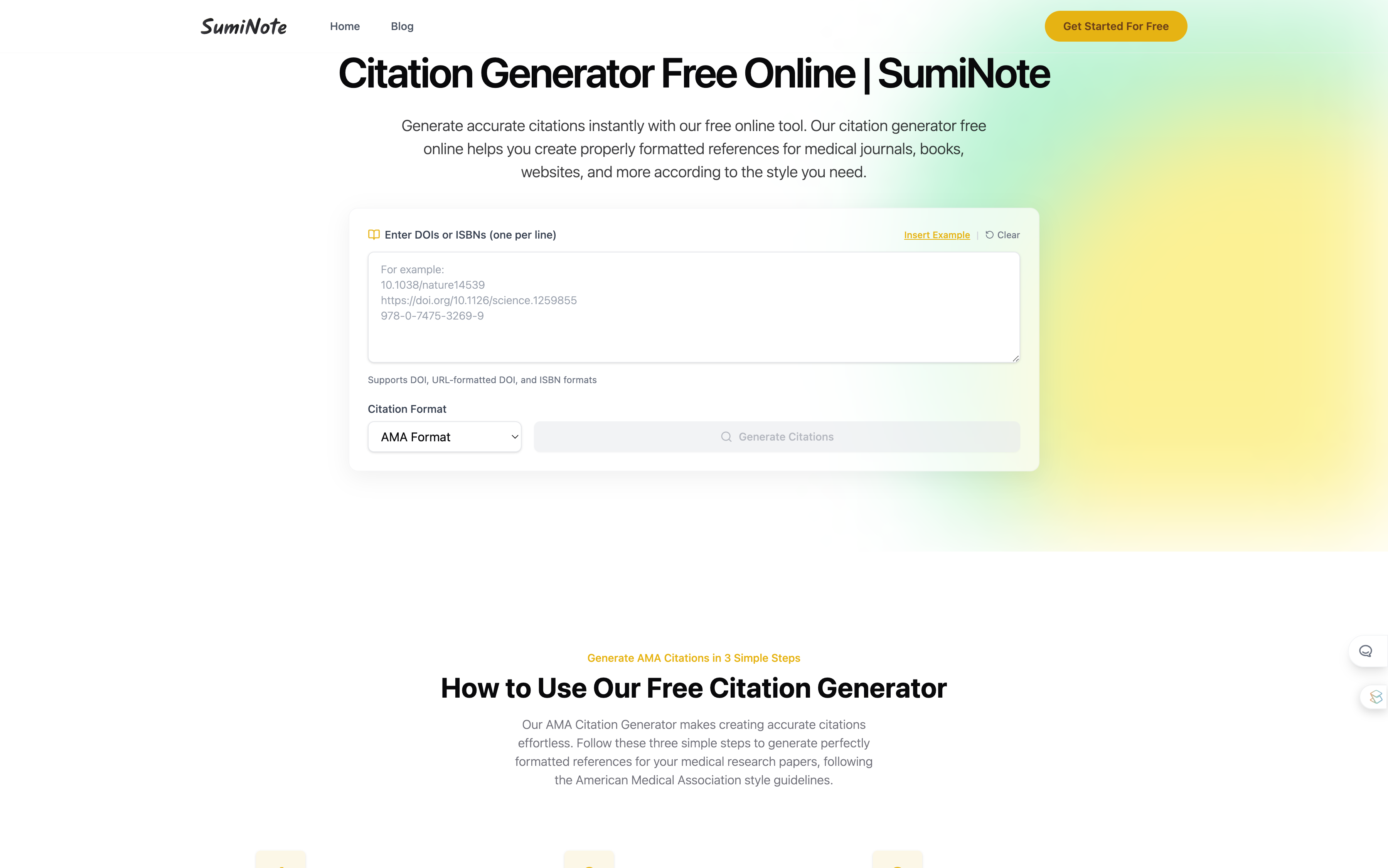 免费BibTeX引用生成器 - 苏米笔记 | 精准生成.bib条目与LaTeX文献